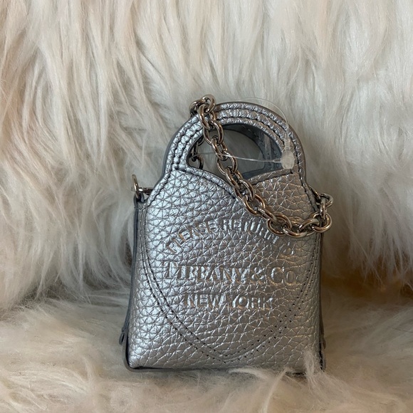 Tiffany & Co. | Bags | Tiffany Co Metallic Silver Mini Bag | Poshmark